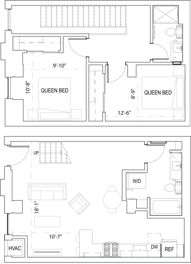 Plan U - Walk Up Loft - Archive North Loop